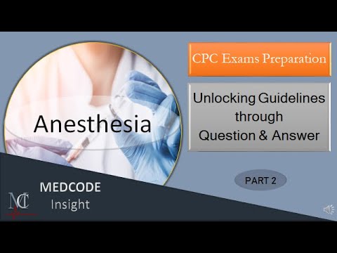 anesthesia cpt codes Question/Answer Part 2 - YouTube