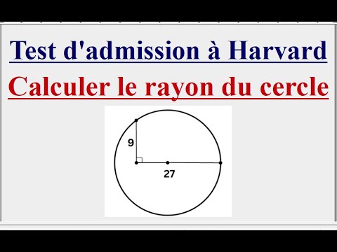 Calculer le rayon du cercle - Olympiades de mathématiques - YouTube