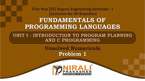 Fundamentals of Programming Languages Videos - For FE Semester 1 SPPU Students - YouTube