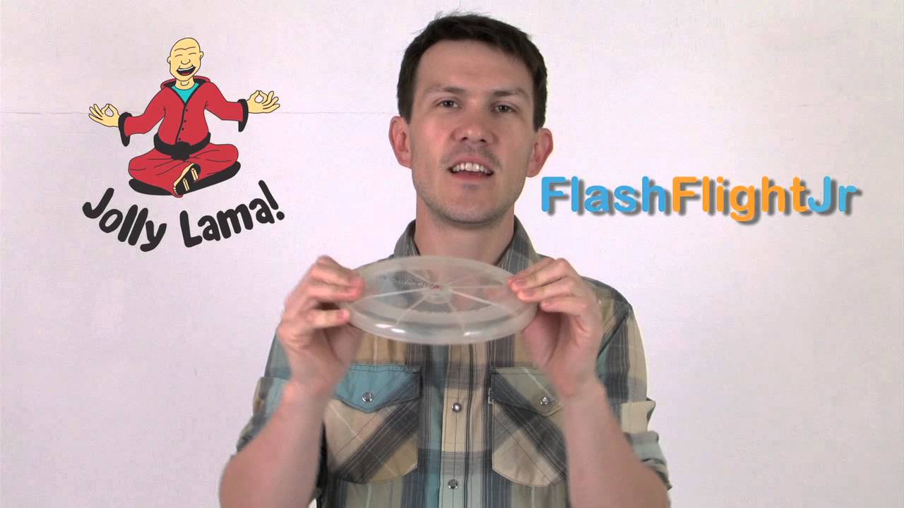 Flashflight Jr LED Light Up Flying Disc - YouTube
