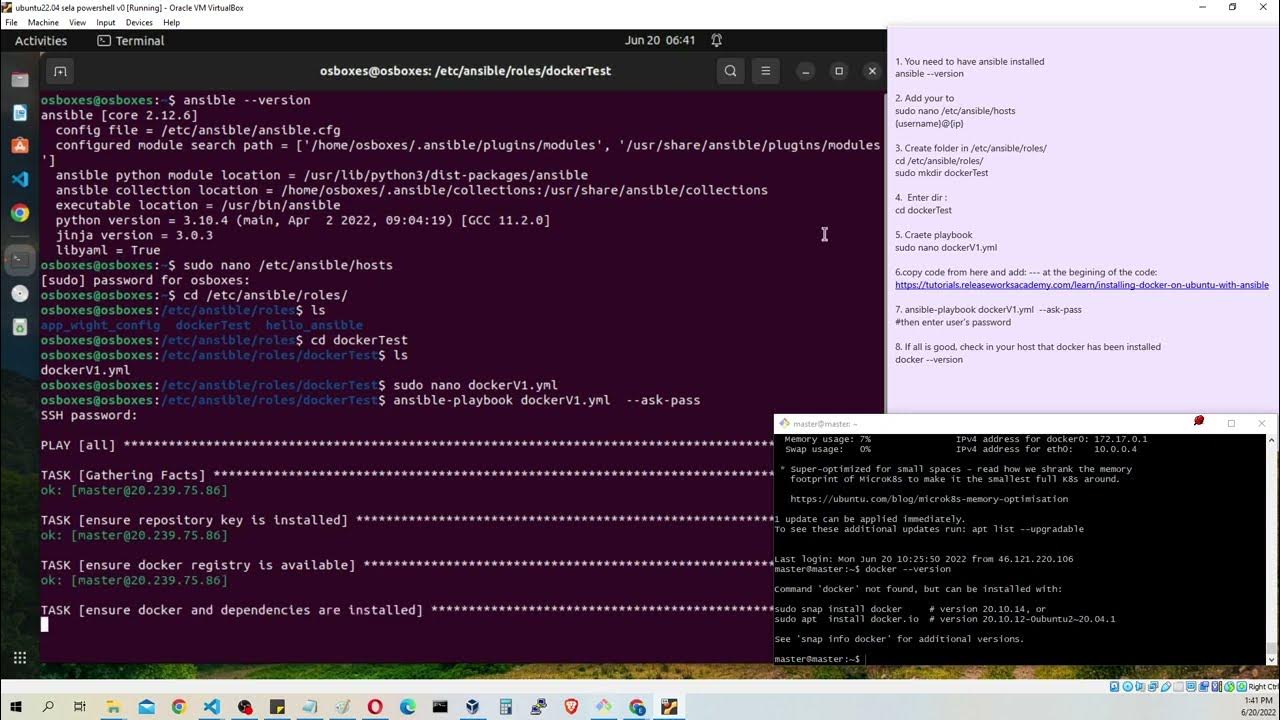 Run first Ansible playbook. Ubuntu. Linux. - YouTube
