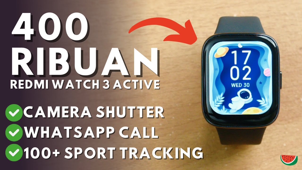 REVIEW REDMI WATCH 3 ACTIVE || Smartwatch 400-rb Paling Recommend - YouTube