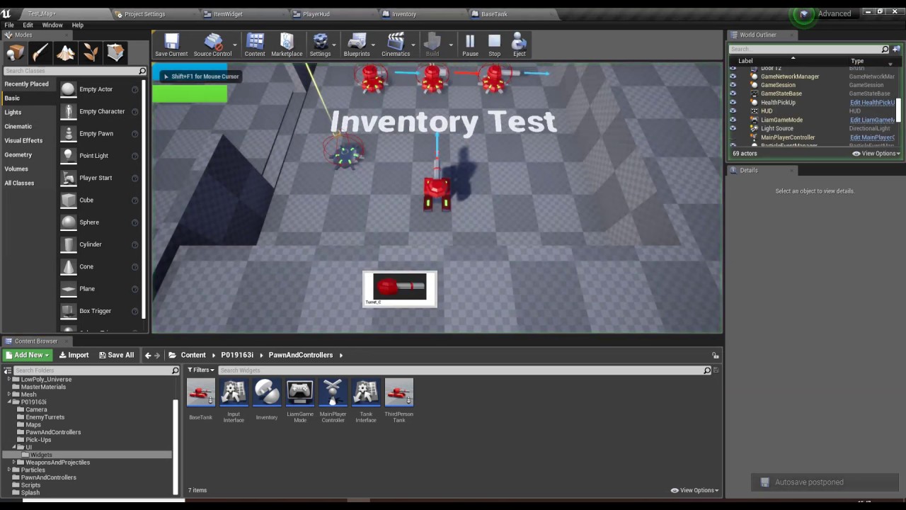 Tank Game - Inventory & User Interface - YouTube