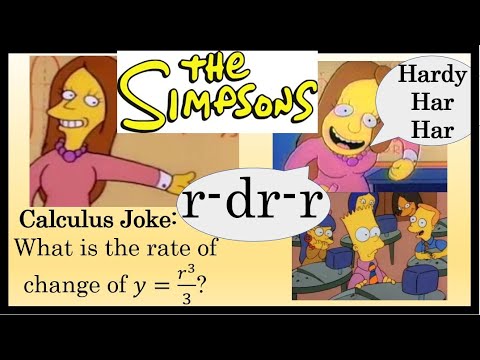 EXPLAINED: "The Simpsons" Calculus Joke r-dr-r (Hardy Har Har) - YouTube