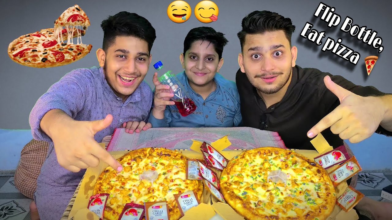 Bottle flip pizza 🍕 game. very fun and enjoy 😉😁. Episode 22 - YouTube