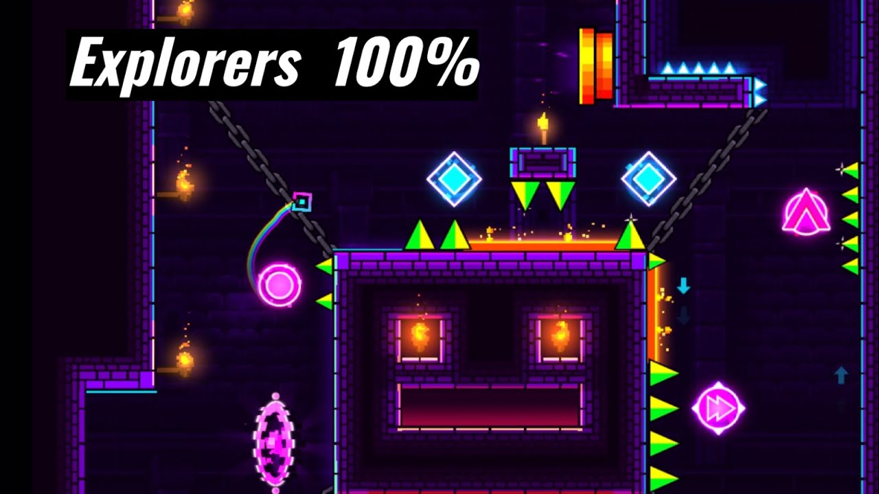 Geometry Dash- “Explorers” (100%) *Medium Demon Level* - YouTube