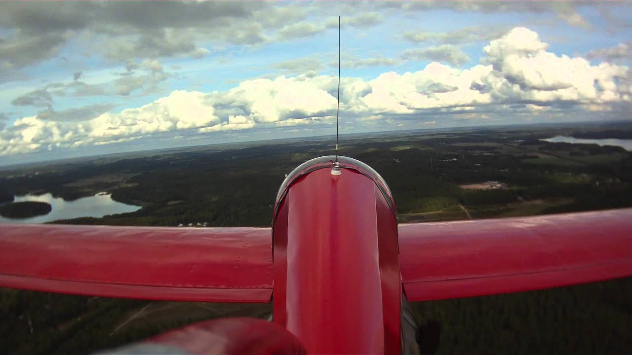 Sonerai 1 flying and mild aerobatics - YouTube
