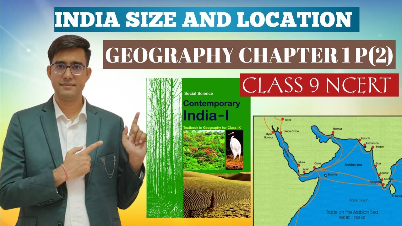 Class 9 Geography chapter 1|India Size and Location P(2)#geography # ...