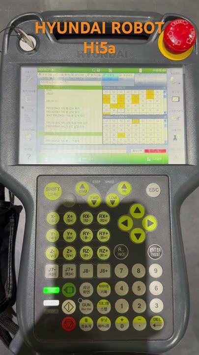 HYUNDAI Robot Hi5a Teaching Pendant Programming - YouTube