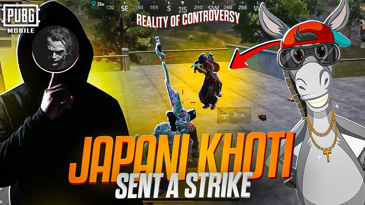 Japani khoti sent a strike 🤬 | Reality of this controversy 🤫 🔥| pubg ...