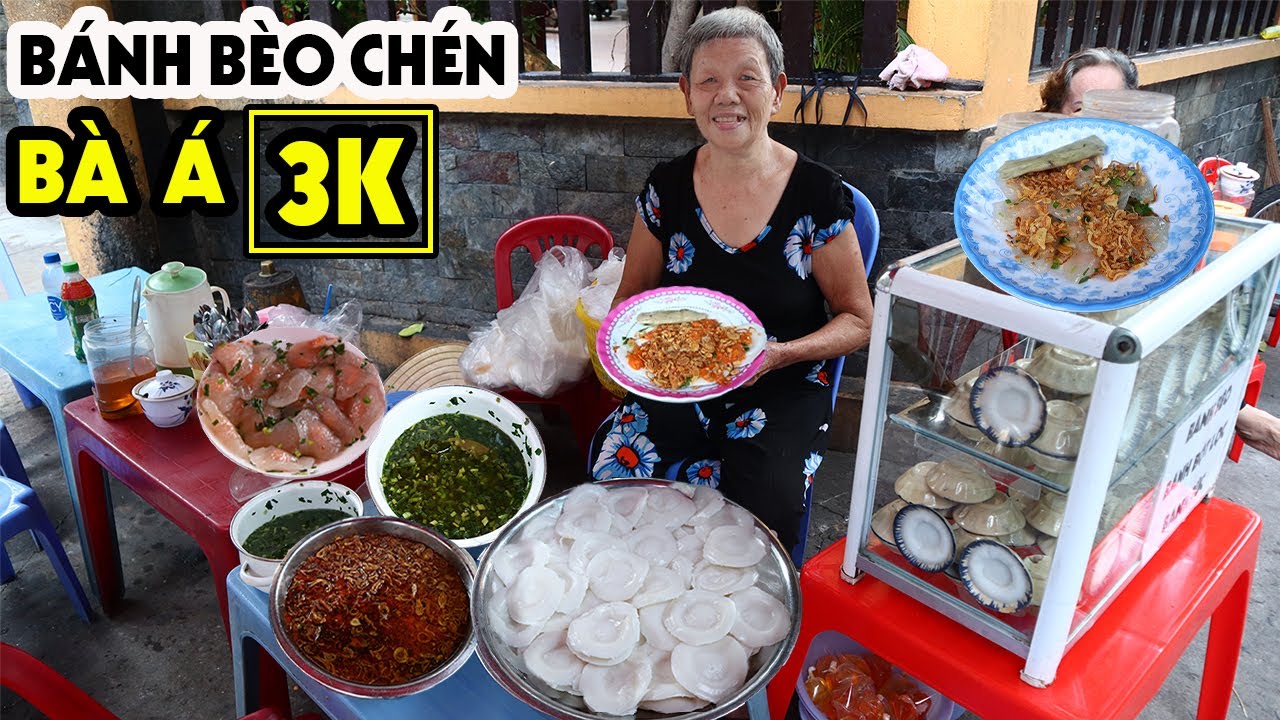 Cụ BÀ Á Bán BÁNH BÈO CHÉN 3K Với Sốt Tôm Thịt Béo Thơm Núp Hẻm Sâu ...