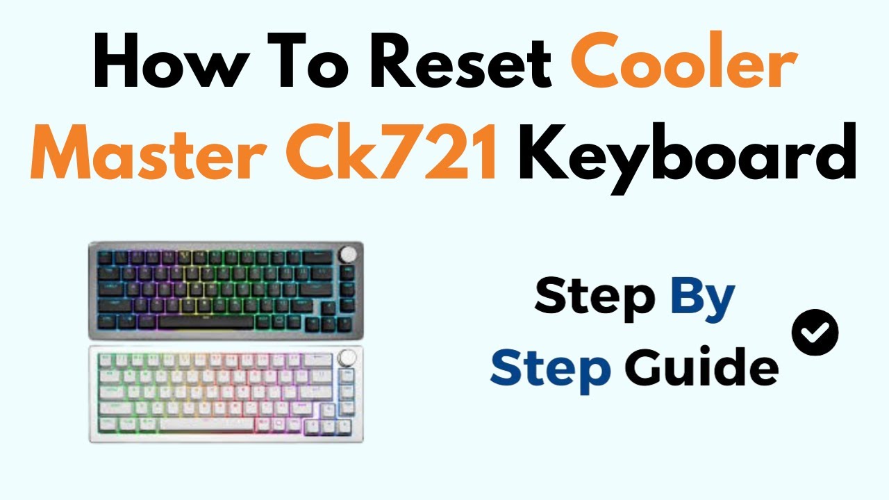 How To Reset Cooler Master Ck721 Keyboard - YouTube