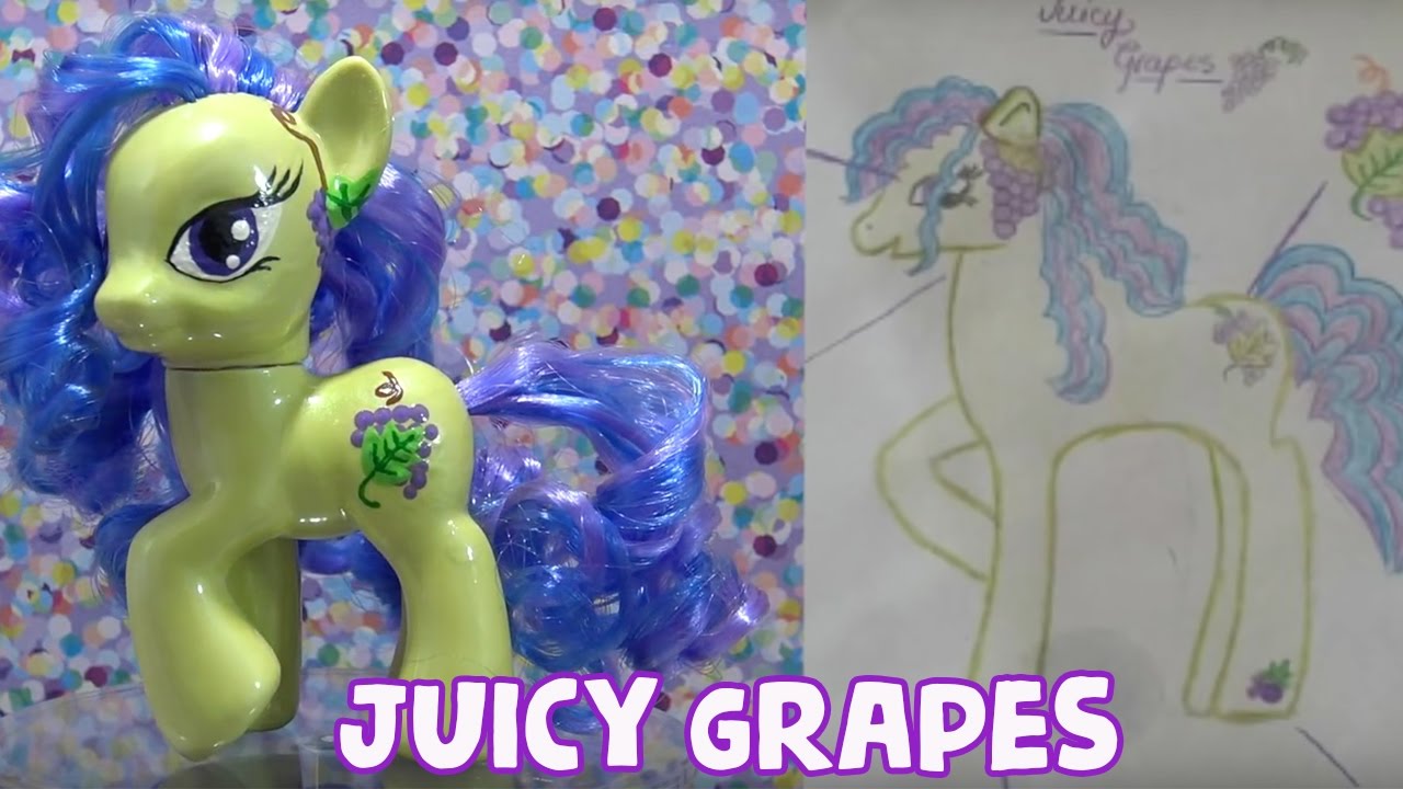 VINEYARD GRAPE PONY || Fan Custom Friday #16 || Custom OC Pony Giveaway ...