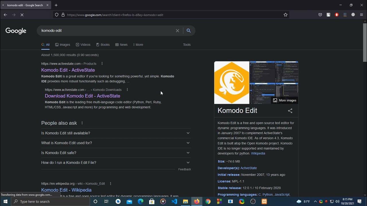 How to download and install Komodo Edit 12 on Windows 10 - YouTube