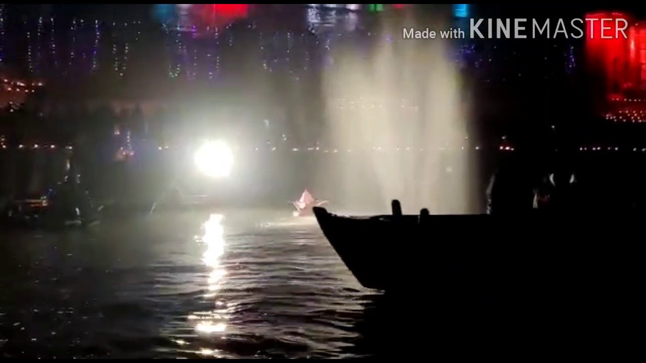 Night view of banaras at Dev Diwali - YouTube