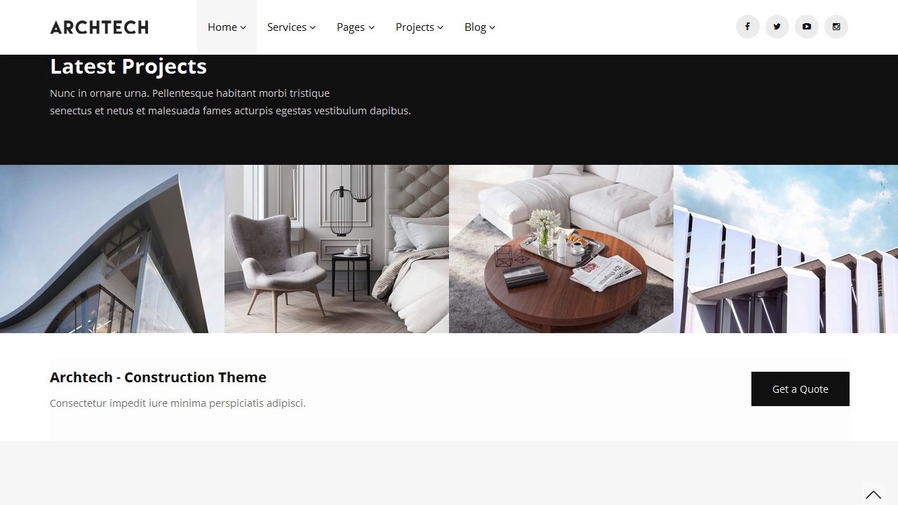 Archtech - A Responsive Architecture WordPress Theme - YouTube
