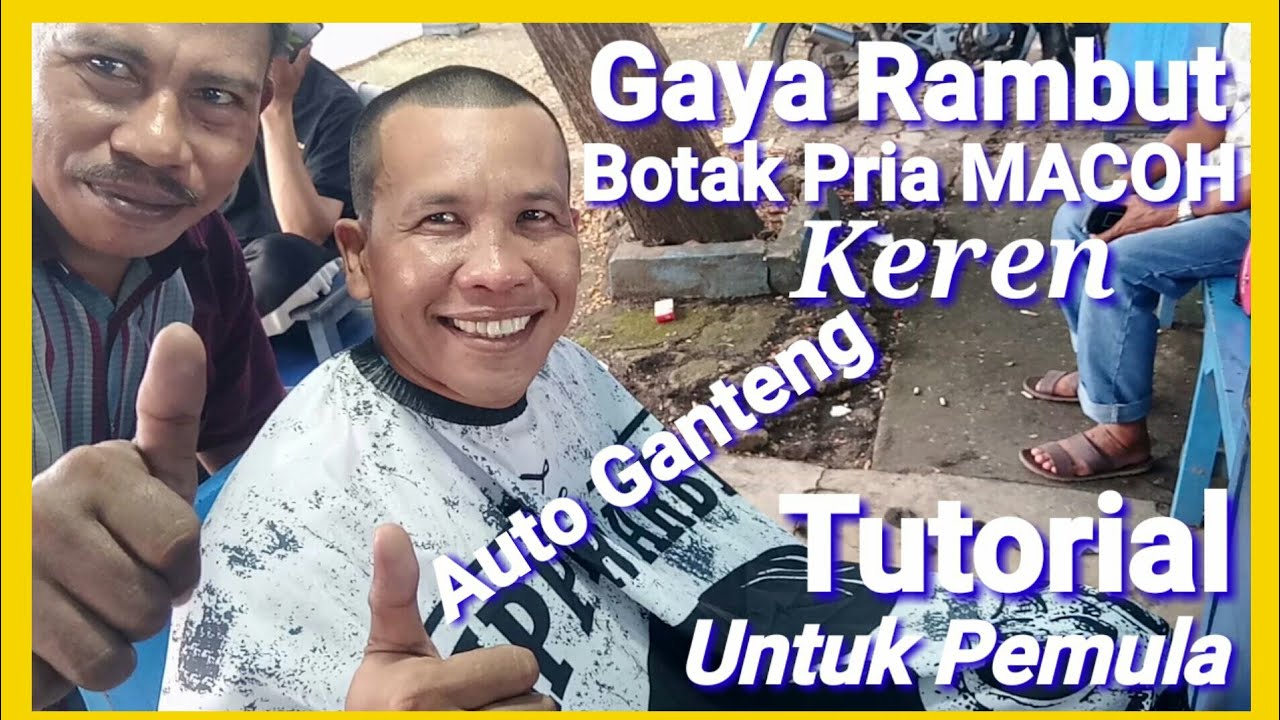 Cukur Rambut Botak.1/8"cm.Tutorial Botak Paling Gampang Untuk Pemula ...