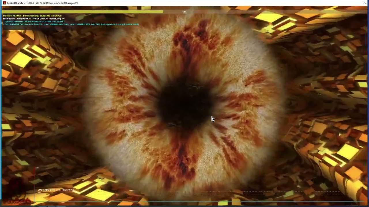 Geeks3D FurMark GPU Stress Test Nvidia GeForce GTX 1050 Ti | 1080P 8X ...