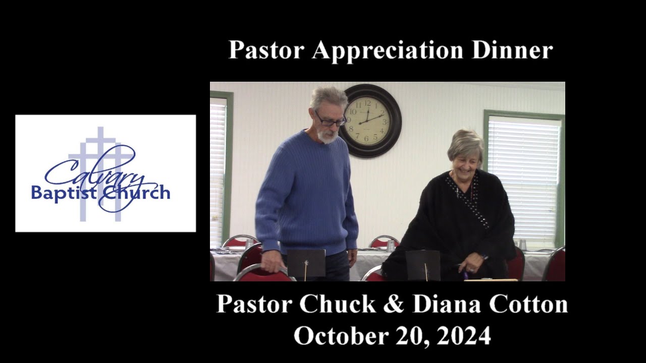 Pastor Appreciation Dinner - YouTube
