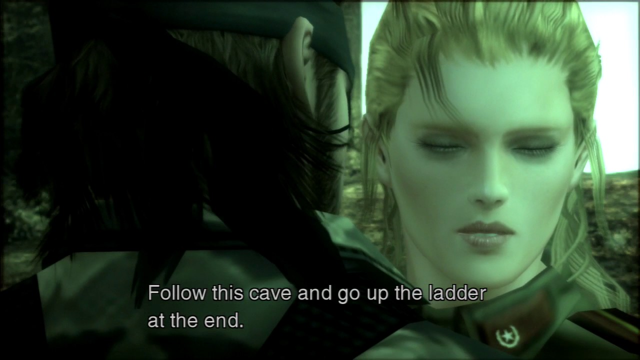 Snake and Eva Behind the Waterfall MGS3 - YouTube