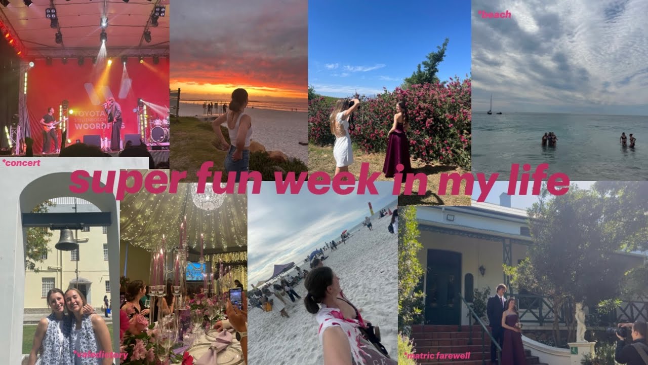 Super fun week in my life 🌺 VALEDICTORY | BEACH DAY | CONCERT | MATRIC ...