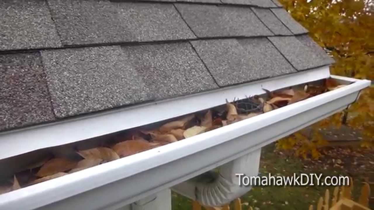 Simple to Build Gutter Down Spout Leaf Guard - YouTube