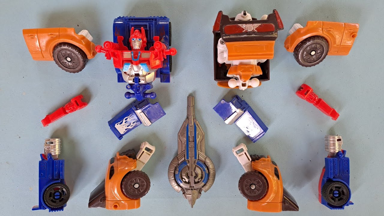 Merakit Robot Superhero, Optimus Prime, Tobot - YouTube