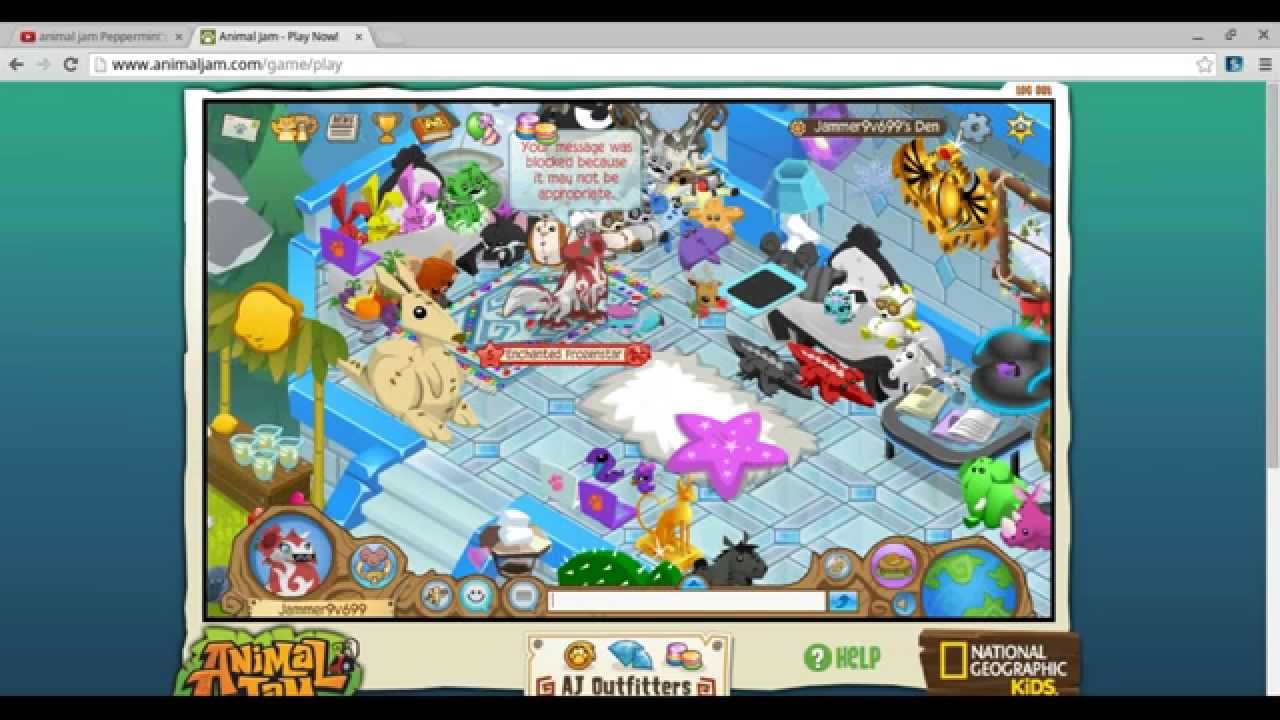 animal jam Welcome to Peppermint's Den - YouTube