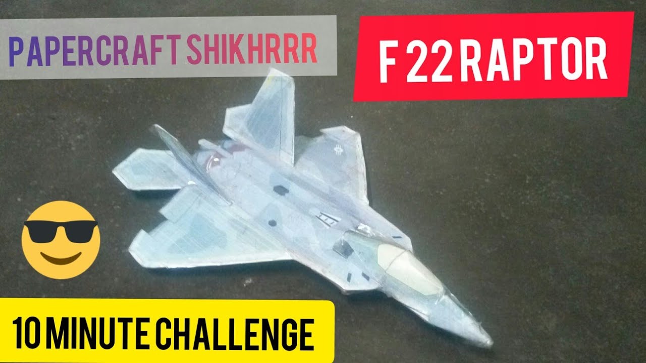 Very EASY!!!! Papercraft F 22 Raptor - YouTube