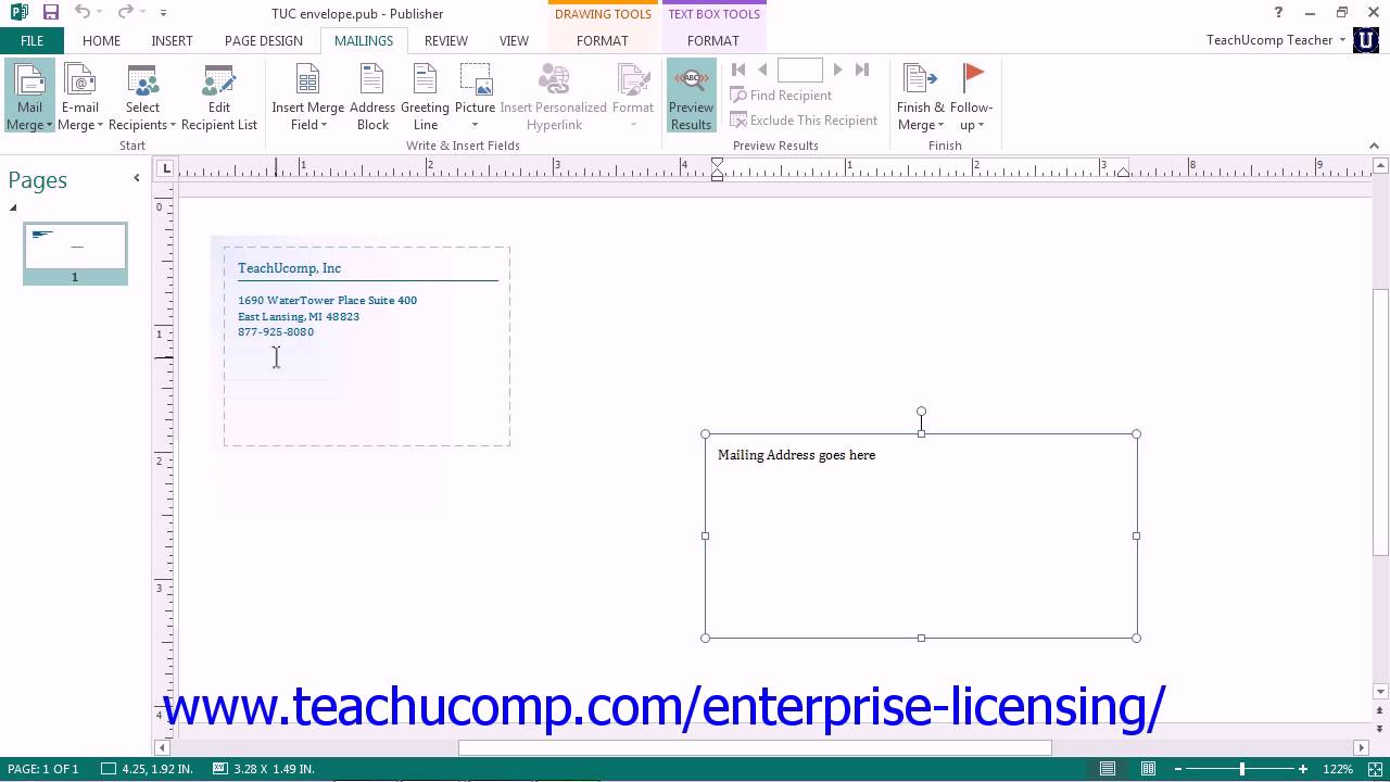 Microsoft Office Publisher Tutorial 2013 Mailings 10.1 Employee Group ...