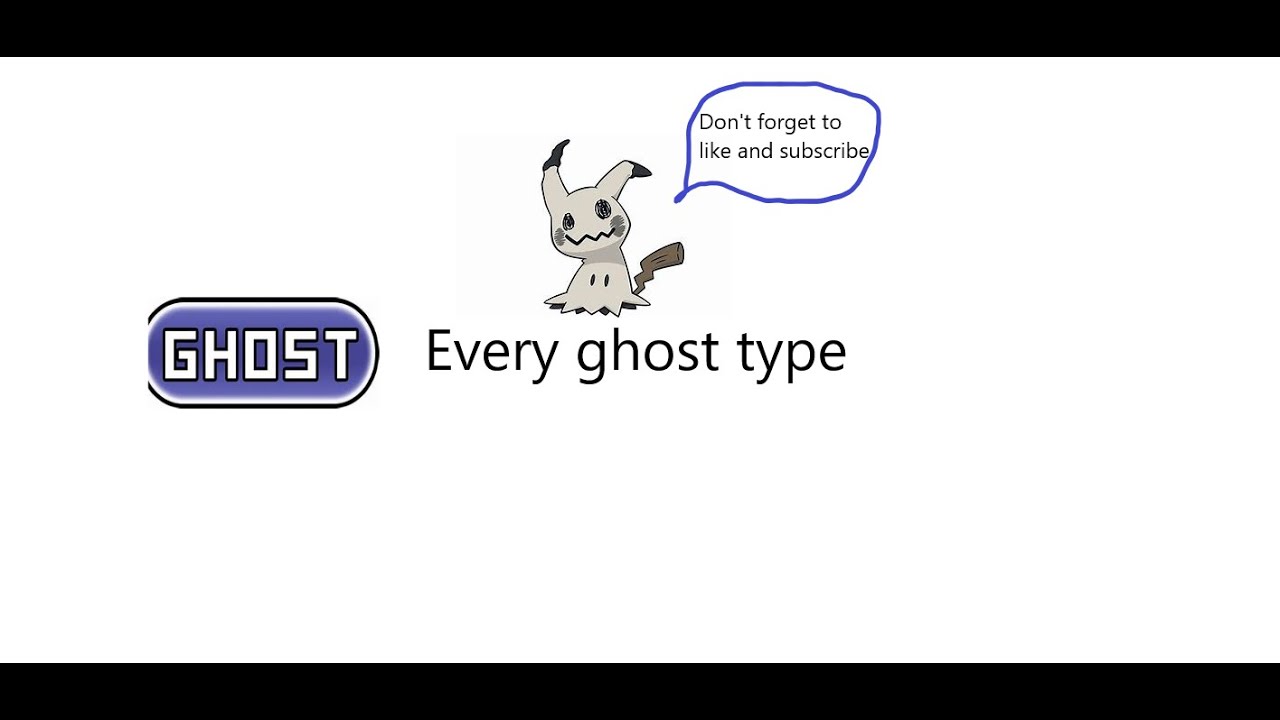 Tier list pf every ghost type pokemon - YouTube