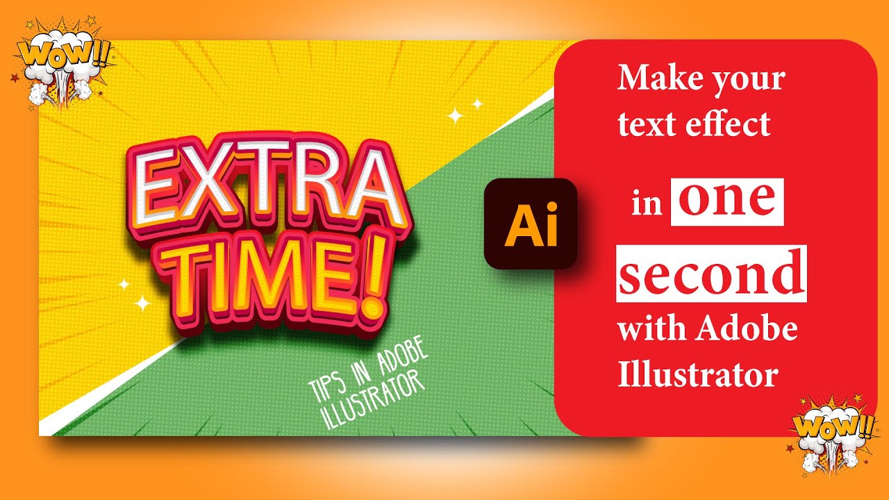 Tips and tricks in adobe illustrator: How to make your text effect in ...