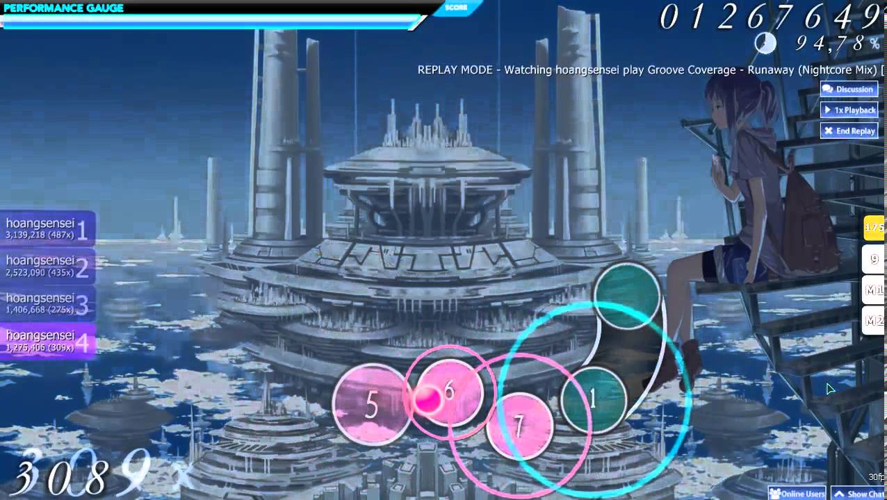 Osu! Groove Coverage - Runaway (Nightcore mix) Hard S - YouTube