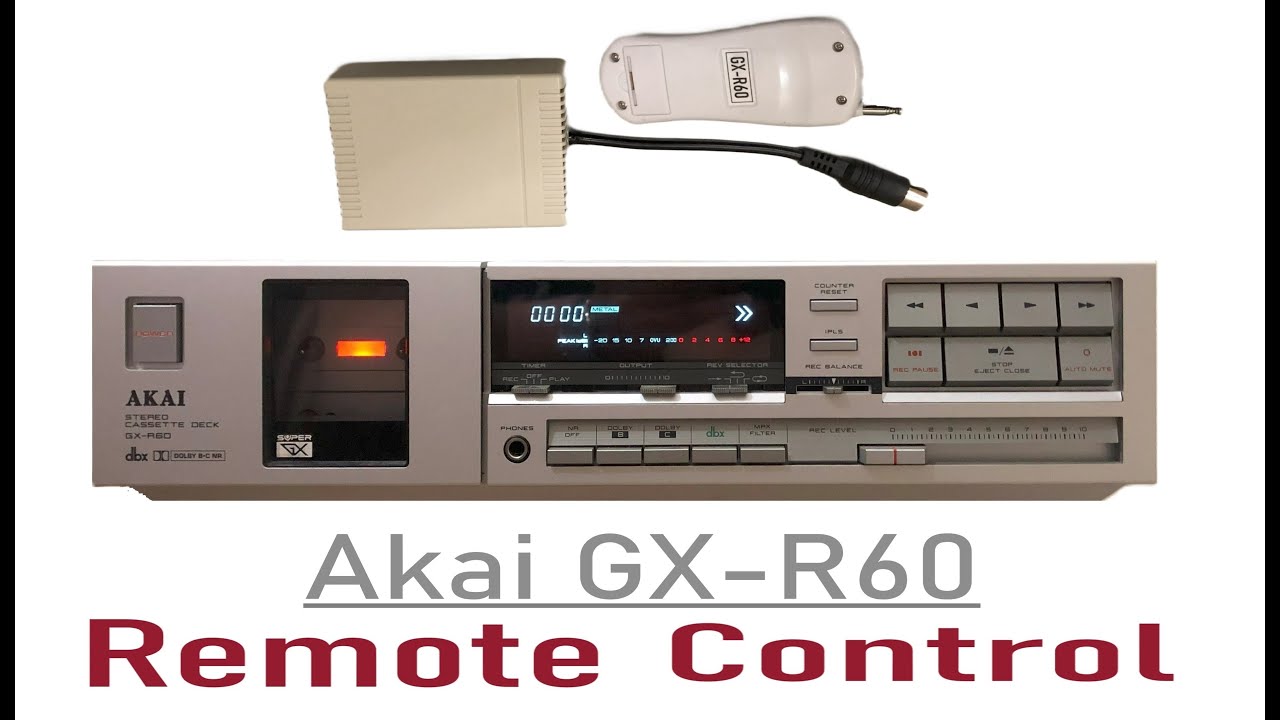 2024: Akai GX-R60 RC-92T RC-92R and RC-32 Cassette Deck Retrofit ...
