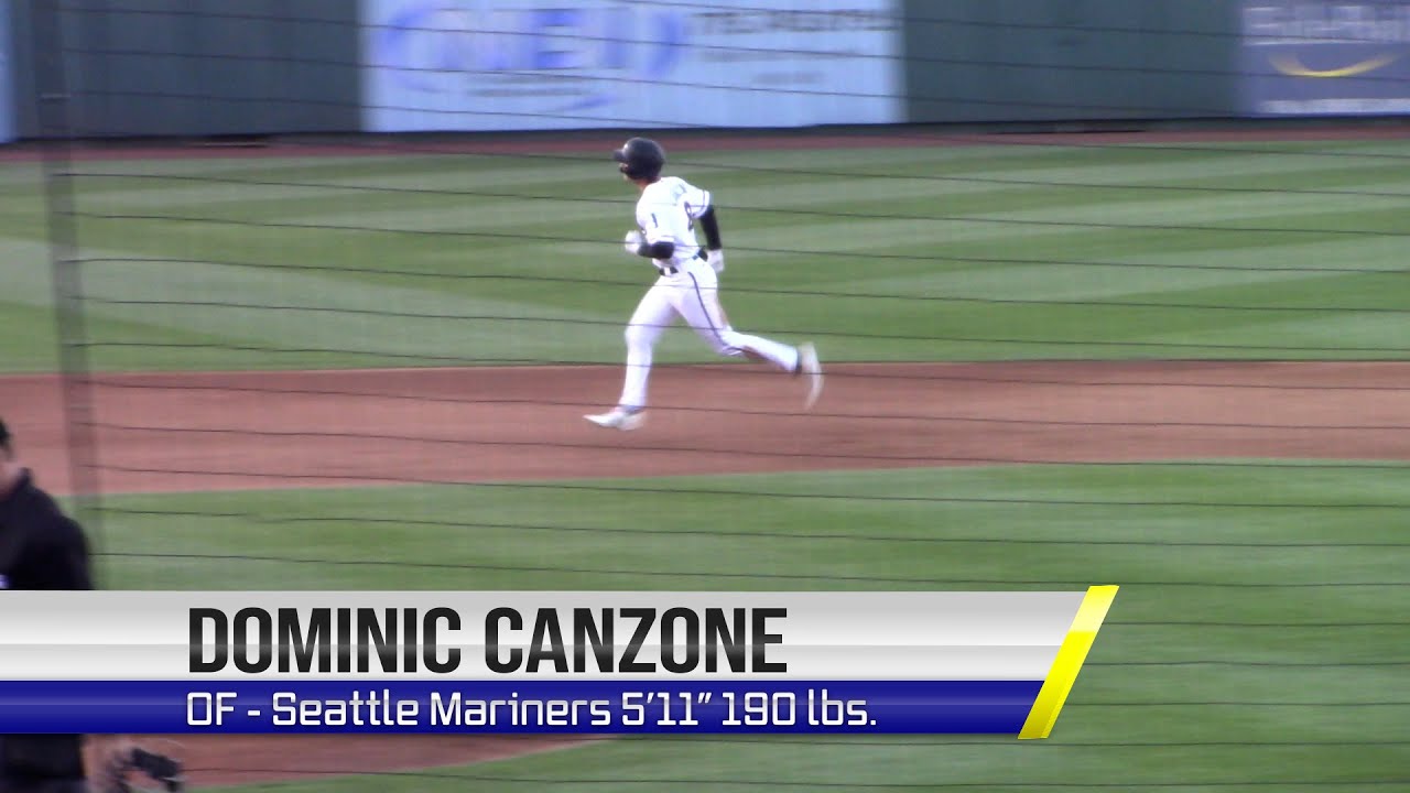 Dominic Canzone (Mariners) Crushes Home Run for Reno Aces (4/12/23 ...