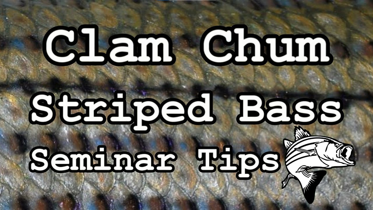 How To Clam Chum Seminar - Tips and Tricks - YouTube