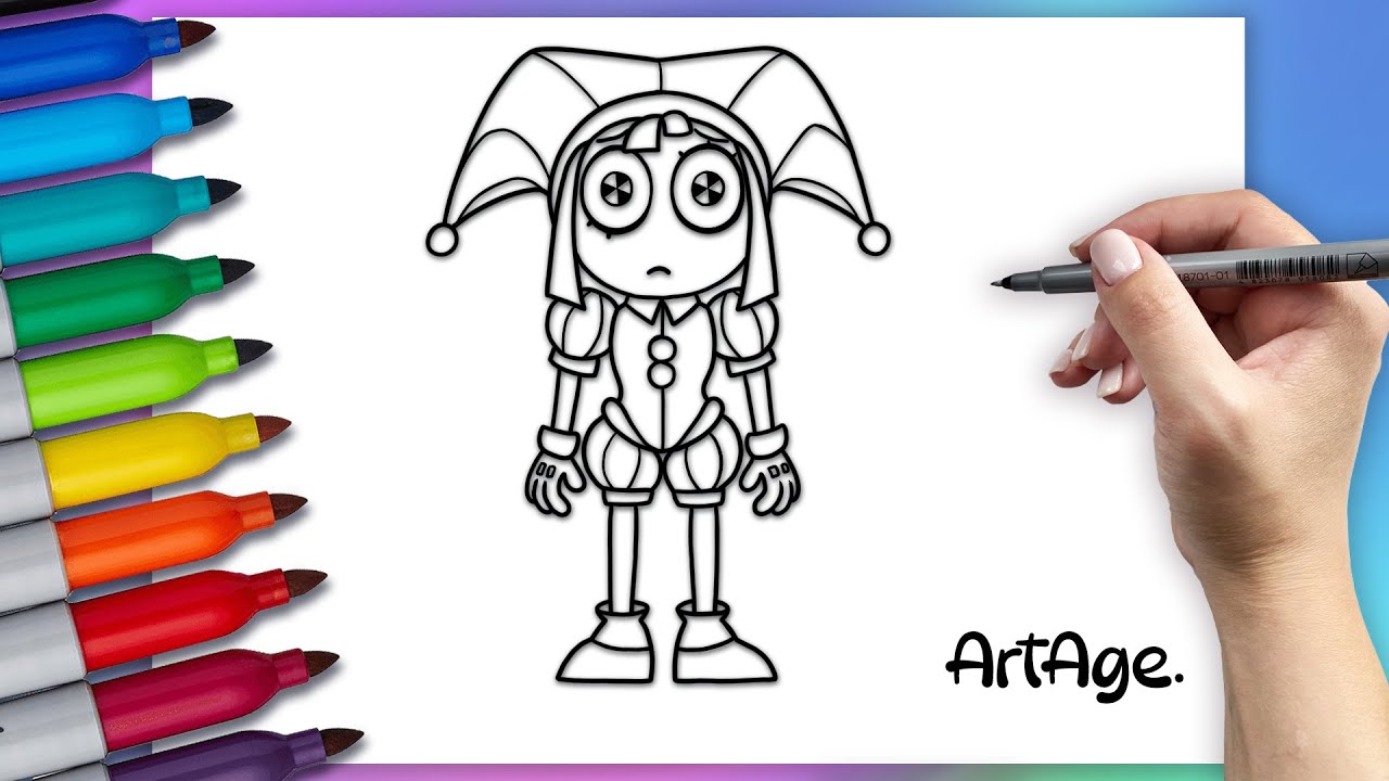 How to draw POMNI || The amazing Digital Circus || Drawing lesson ...