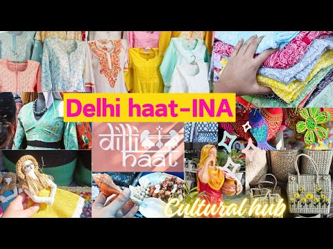 Biggest cultural -Colorful market🌸( Delhi haat-INA), cultural clothes ...