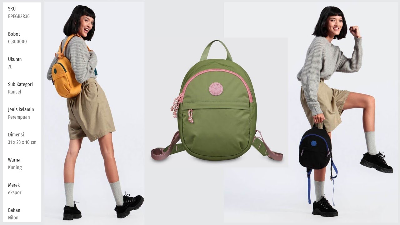 EXSPORT EASY GOING MINI BACKPACK 7L || SKU#: 930004084 || TAS EXSPORT ...