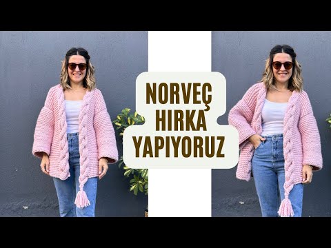 SAÇ ÖRGÜ DETAYLI HIRKA YAPIYORUZ 😍 #knitting