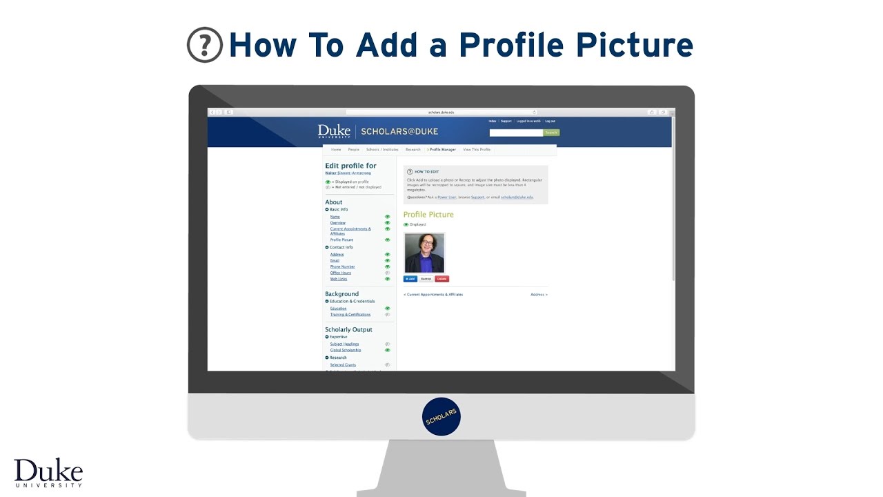 How to Add a Profile Picture - YouTube