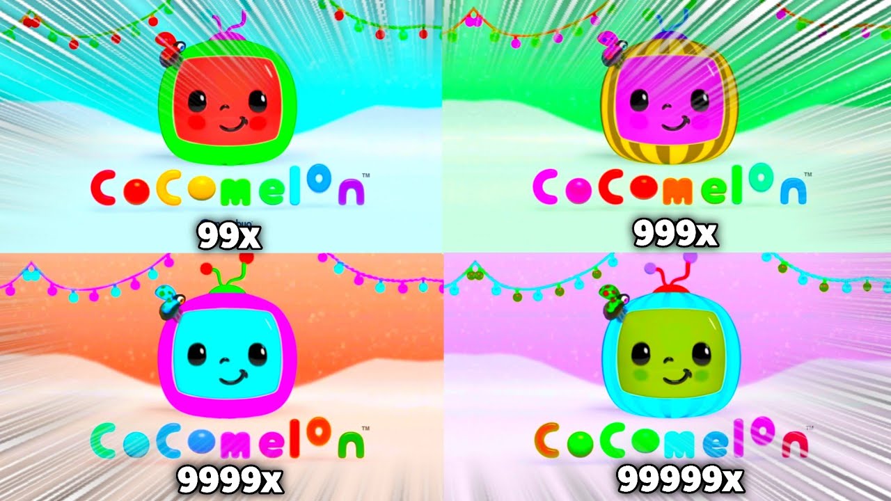 Cocomelon Christmas Intro Logo Insane at 999999x Speed Klasky Csupo ...