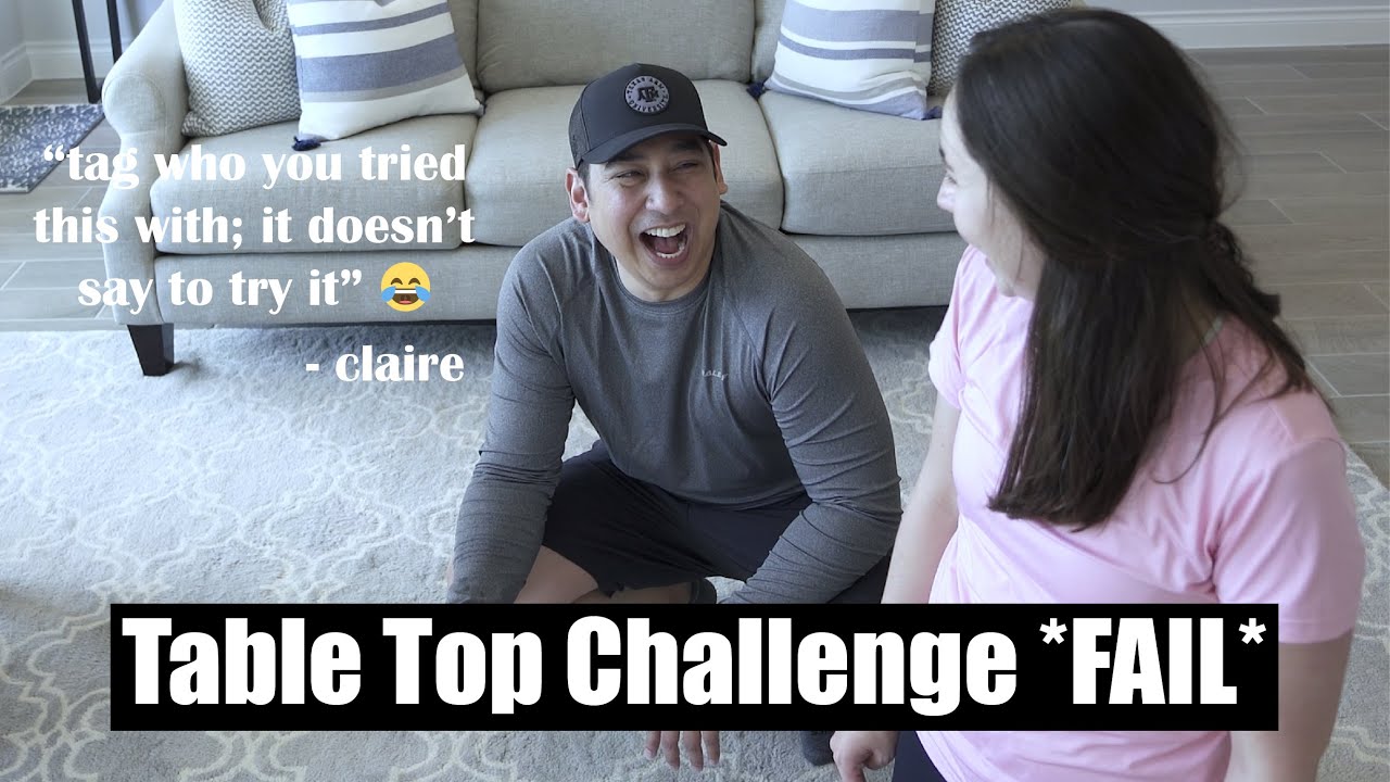 Partner Challenge | TikTok vs Reality Table Top Challenge *FAIL* - YouTube