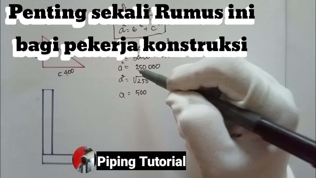 Rumus Phytagoras@Piping Tutorial - YouTube