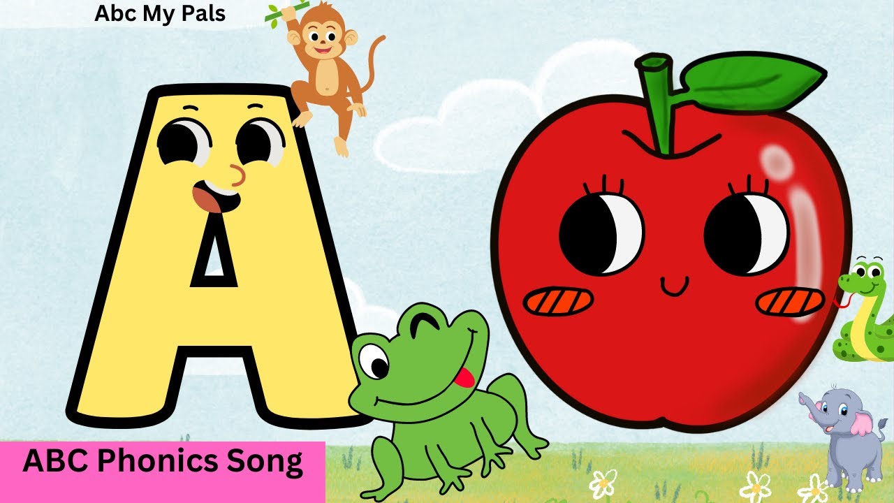 A for Apple Song, ABC Alphabet Song with Sounds for Children, Toddler ...