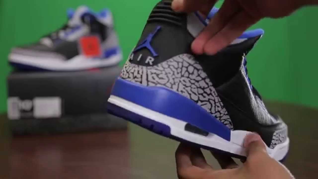 Air Jordan 3 Retro Sport Blue | Unboxing - YouTube