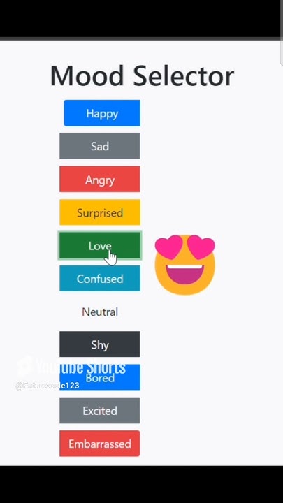 Smiley mood animation using html css bootstrap #shorts #viralnow #coding #webdesign # ...