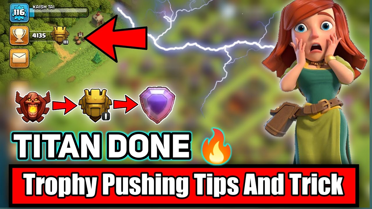 Coc Trophy Pushing Tips & Tricks | How To Push Trophies In Clash Of ...