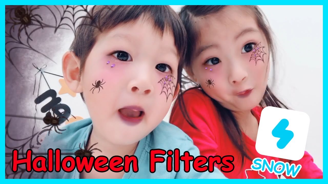 Scary and Funny Halloween Face Filters Using Snow App - YouTube