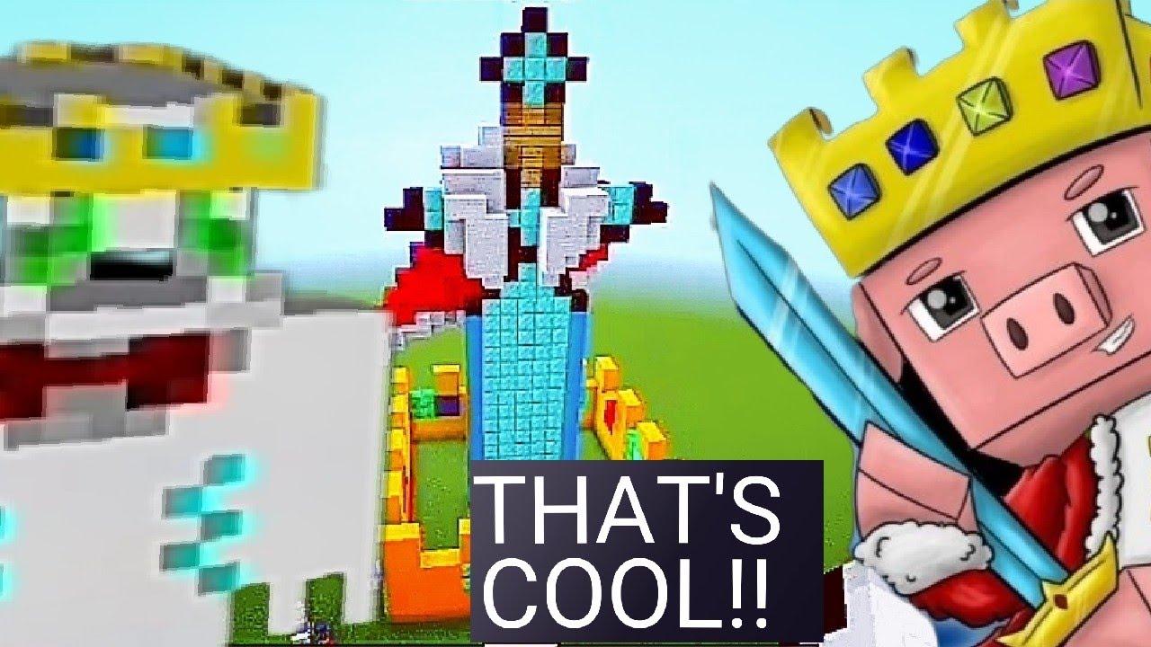 A Diamond Sword And Cape Added To Technoblade's Crown Build - YouTube